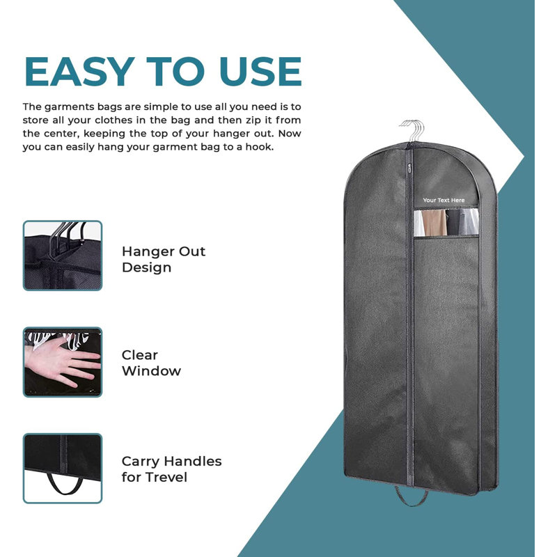 Rebrilliant Lindora Moth Proof Garment Bag | Wayfair