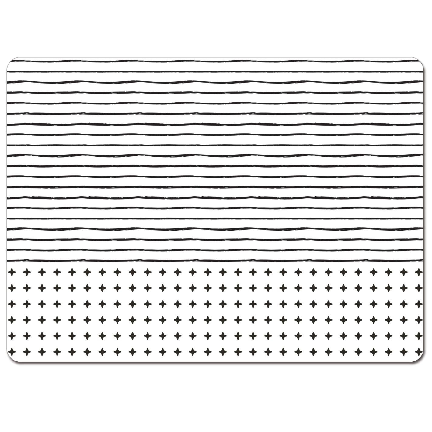 CounterArt Somu Lines Decorative Hardboard Placemats with Protective ...