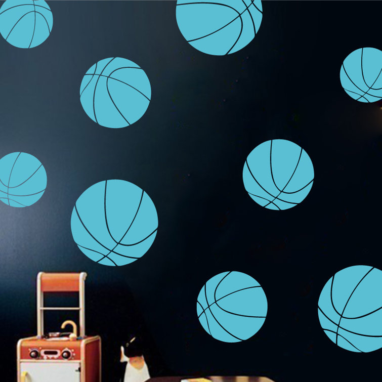 The Decal Guru Basketballs Wall Decal & Reviews | Wayfair