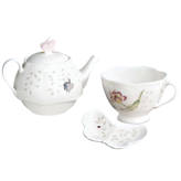 Lenox Butterfly Meadow Stack Teapot Set with Tea Bag Holder & Reviews ...