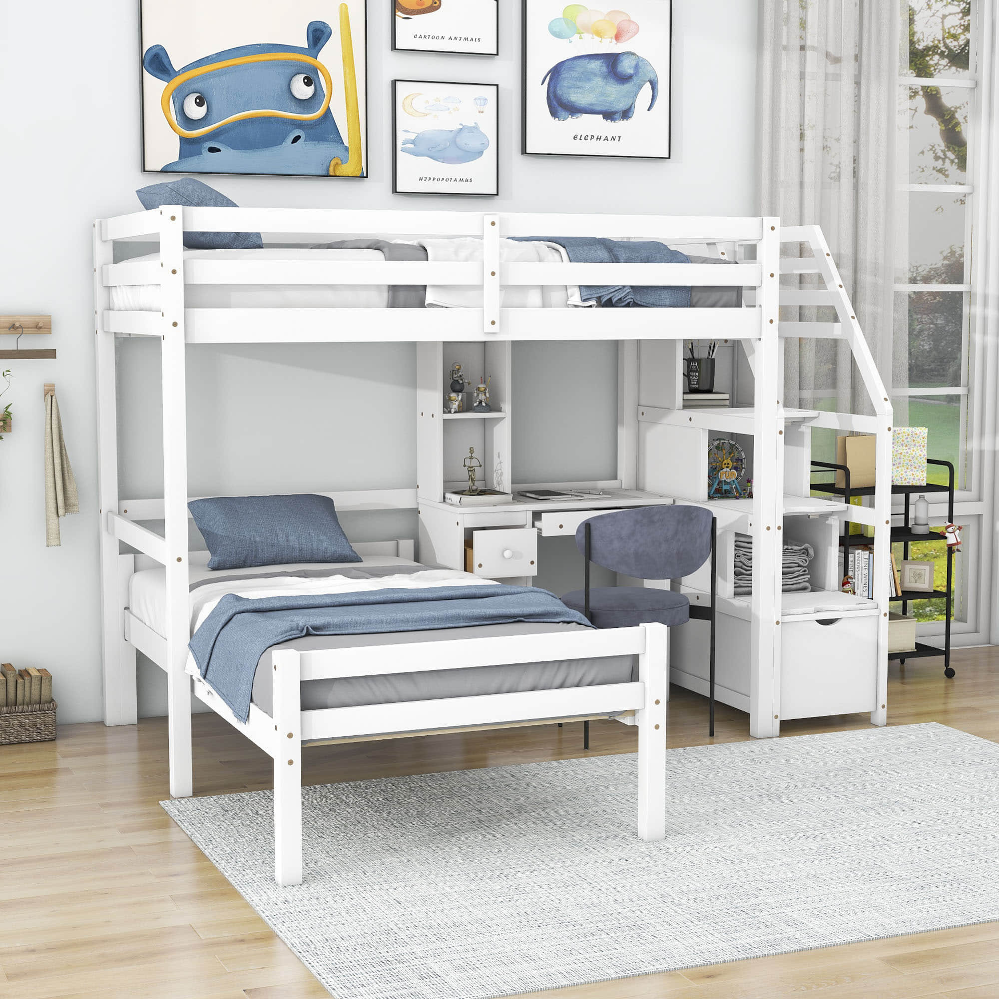 different shaped bunk beds