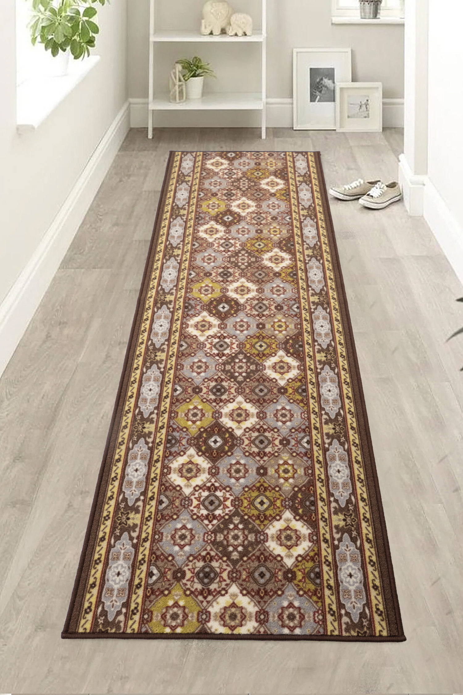 Charlton Home® Custom Size Anti-Slip Low Profile Loop Pile Oriental ...