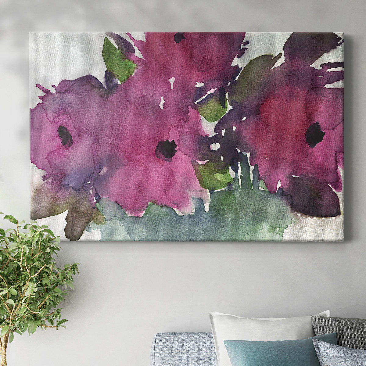 Lark Manor™ Floral Pretty II-Gallery Wrapped Canvas | Wayfair