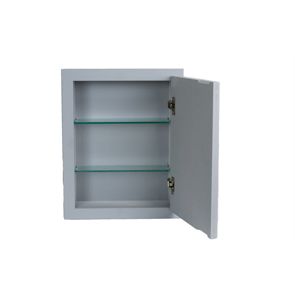 Timber Tree Cabinets 15.5" W x 23.5" H x 3.5" D Solid Wood Recessed ...