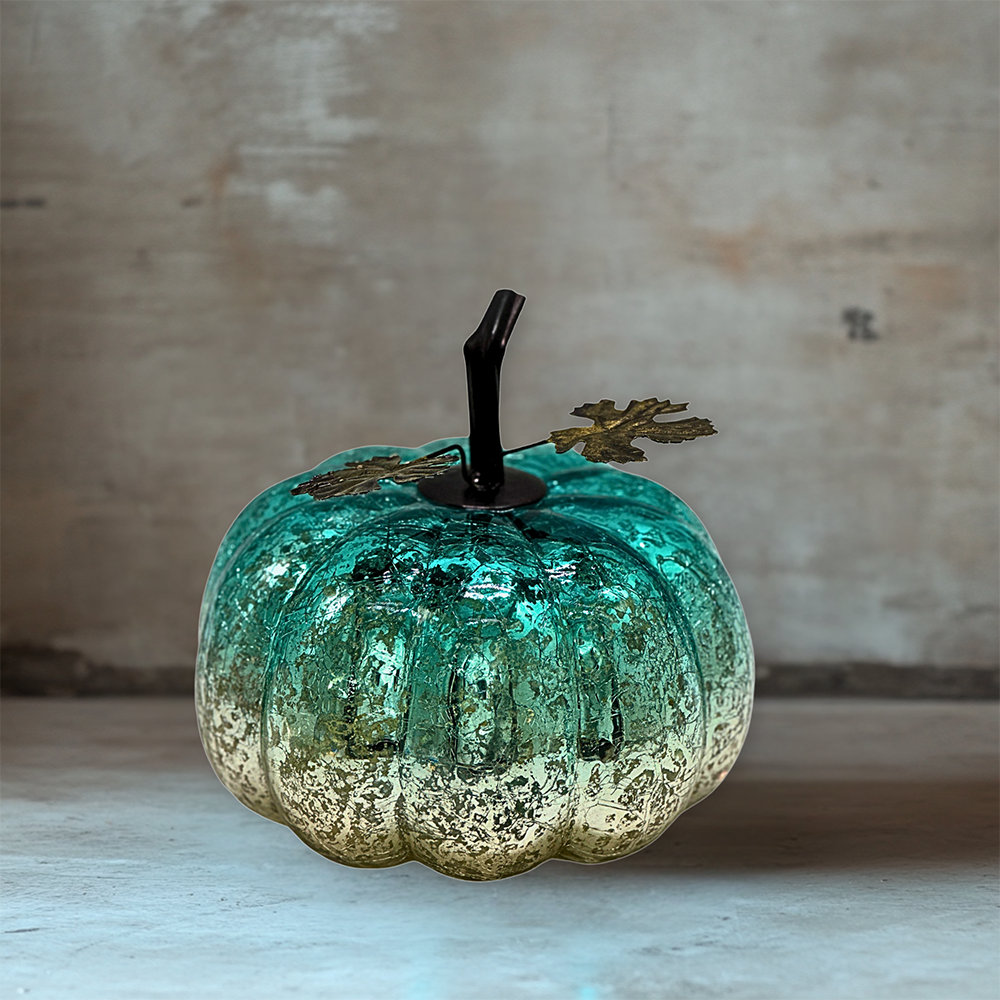 House of Hampton® Mercury Glass Pumpkin Lightstimer Pumpkins ...