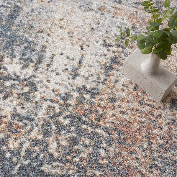 Trent Austin Design® Pritt Performance Ivory/Blue/Rust Rug & Reviews ...