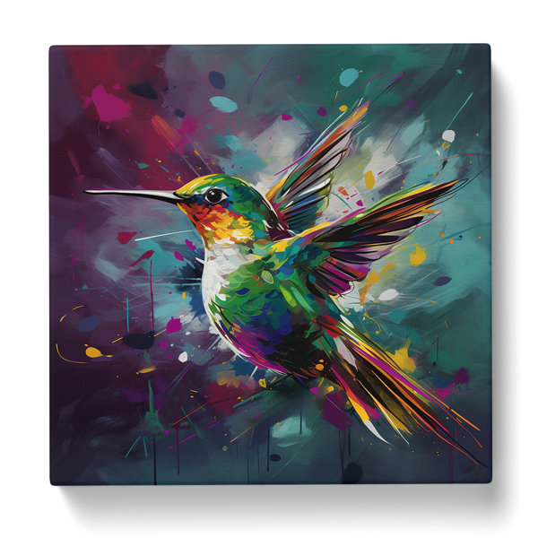Marlow Home Co. Hummingbird Abstract Art No.2 - Print | Wayfair.co.uk