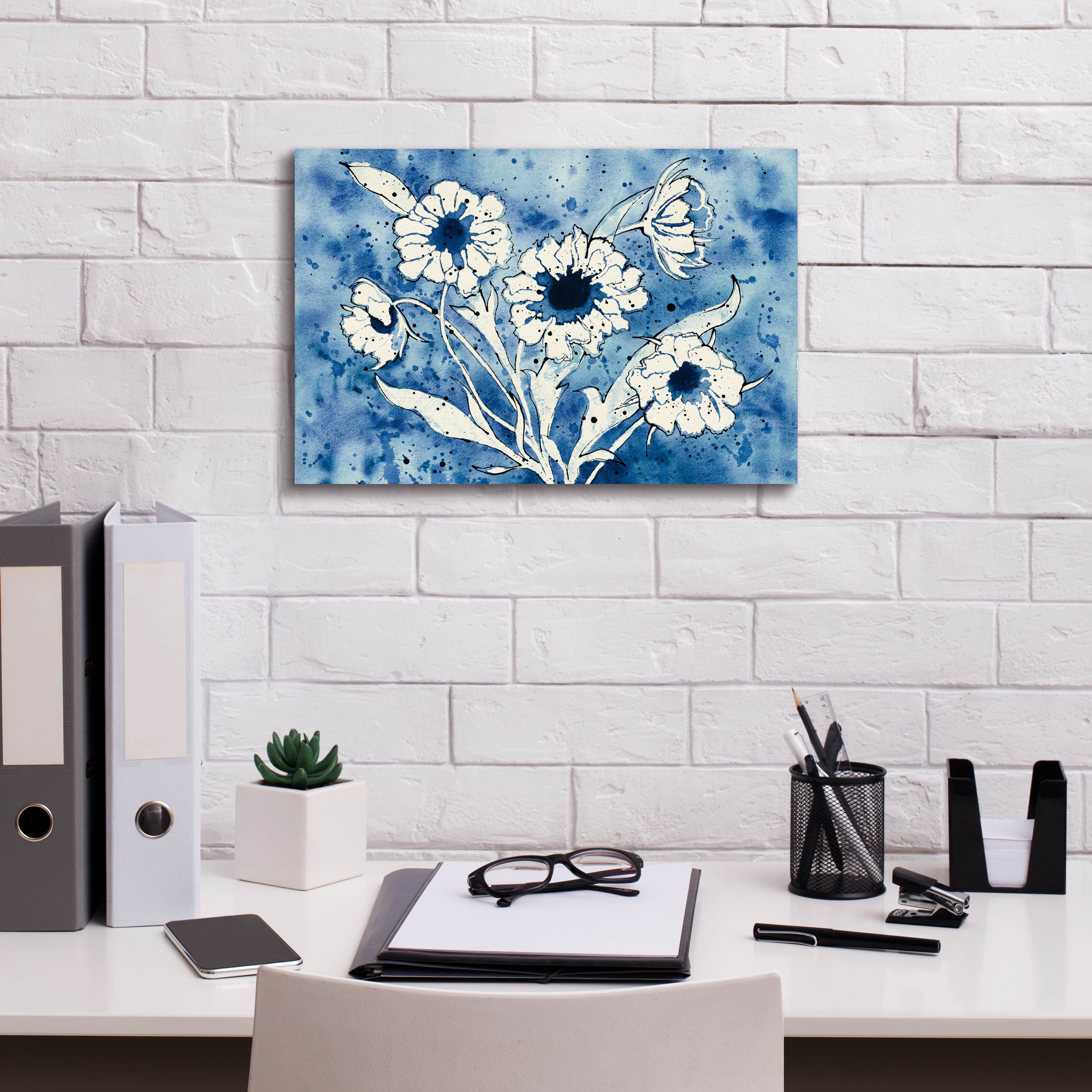 Winston Porter Batik Flowers ' by Shirley Novak Canvas Wall Art | Wayfair