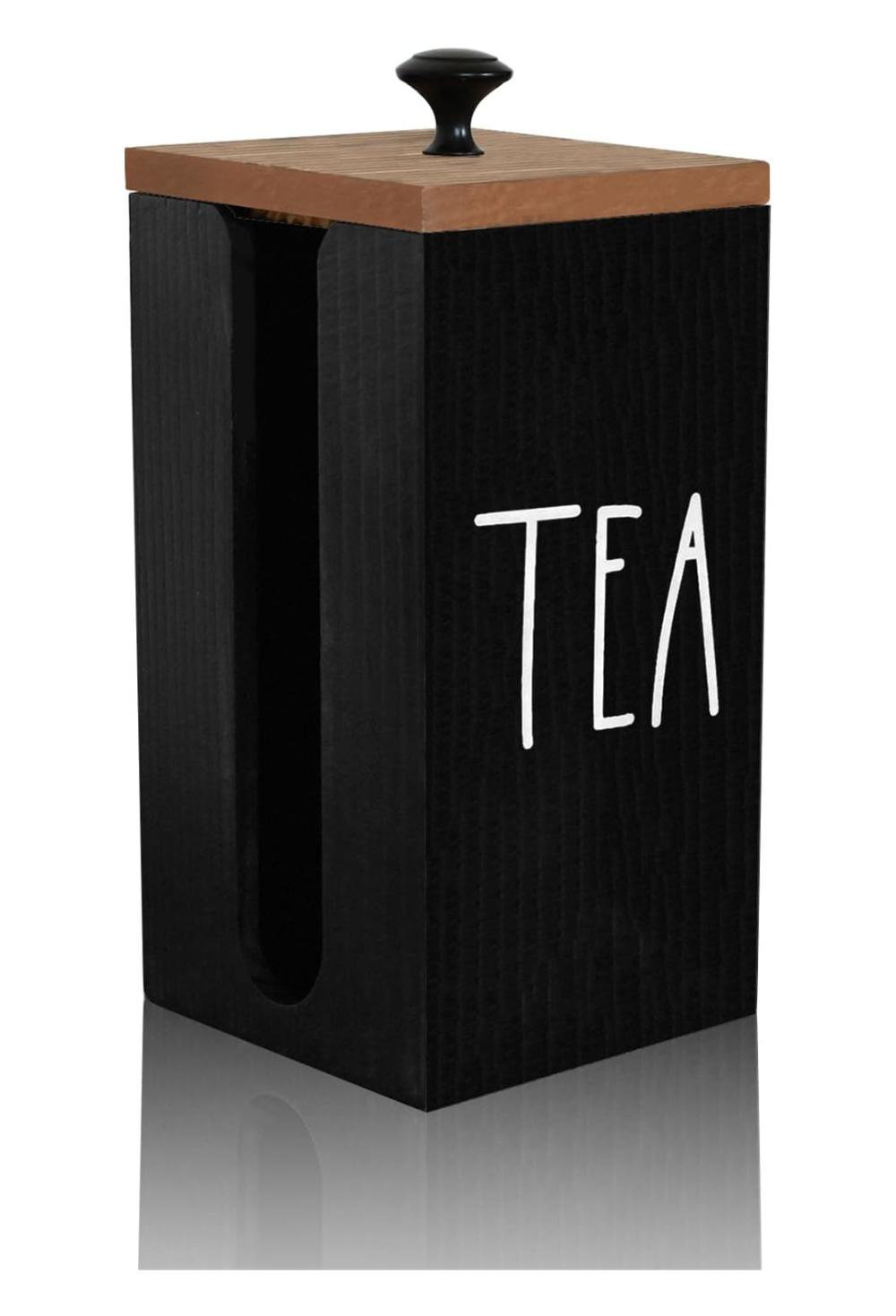 Elaine Mercure Tea Bag Holder, Farmhouse Tea Caddy, Wood Tea Bag ...