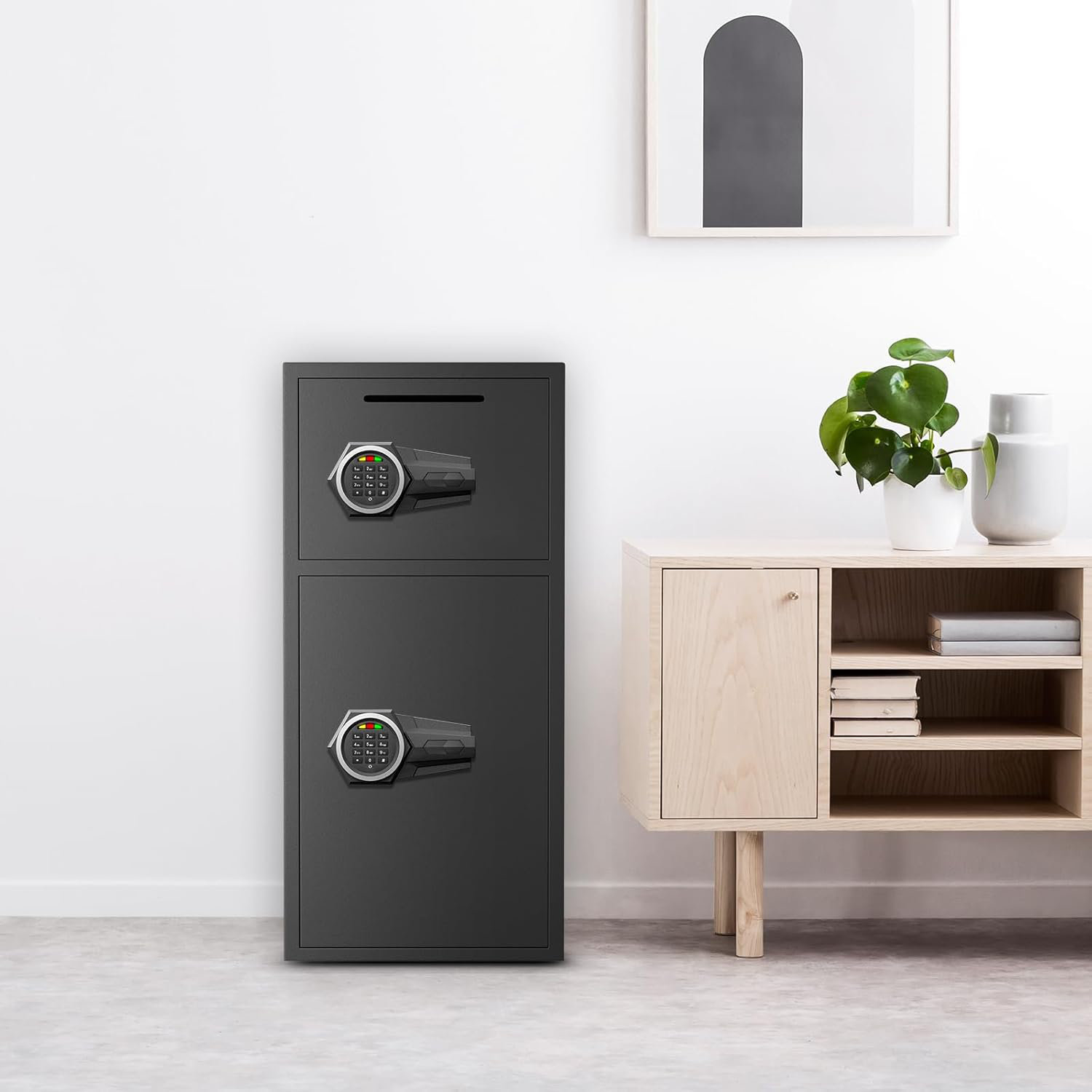 Re Labida Floor 2025 New Large Home Safe Fireproof Waterproof, 6.5 Cub ...