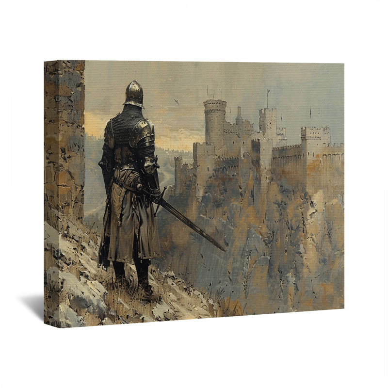 Winston Porter Knight Canvas Wrap - Medieval Wall Decor | Wayfair