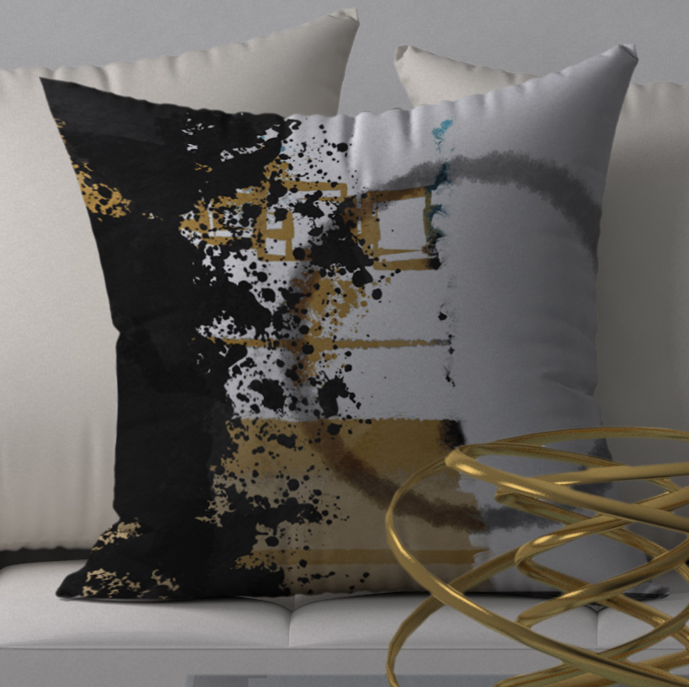 LeRoi Products Save Refined Modern Contemporary Decorative Throw Pillow ...