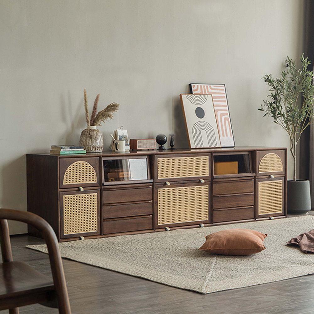 moonlight design Japanese style retro TV stand | Wayfair