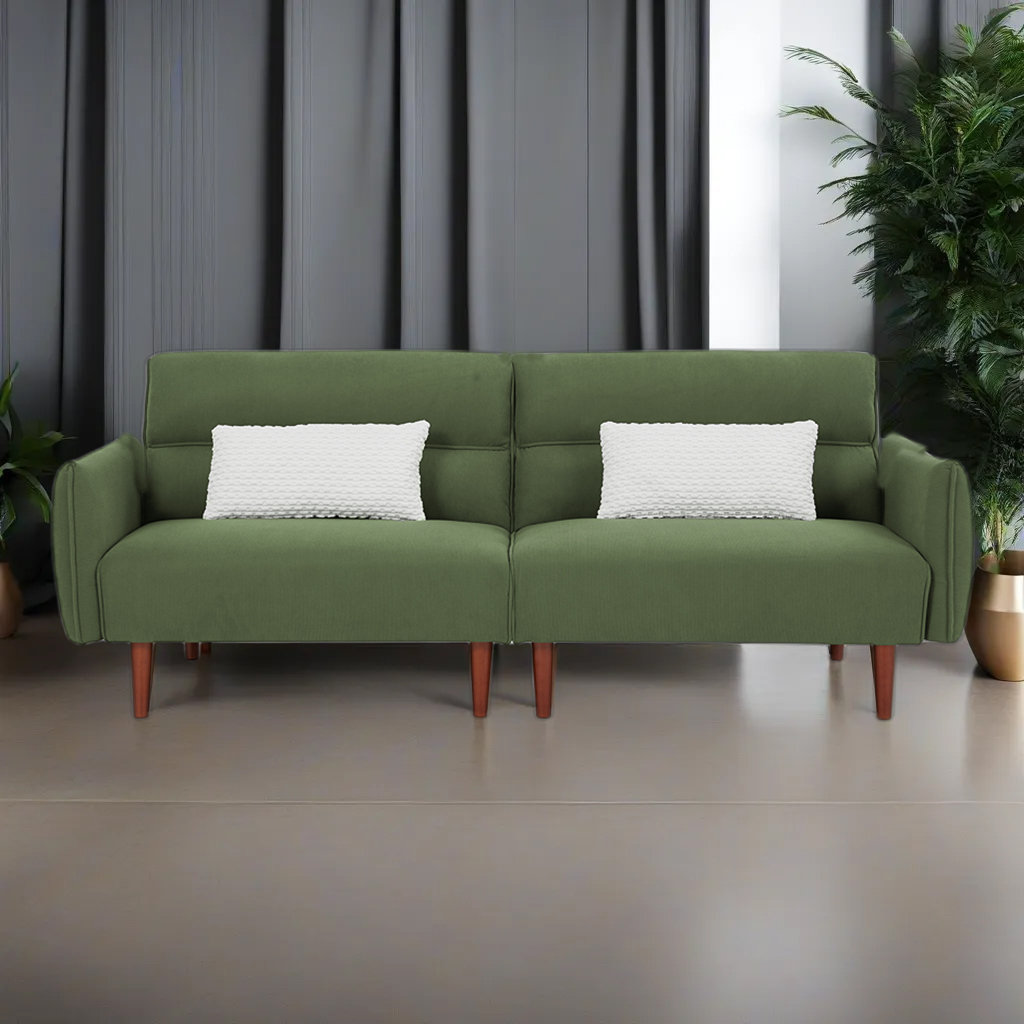 Latitude Run® Modern 80.7" Futon Convertible Futon Sofa Bed With Usb ...