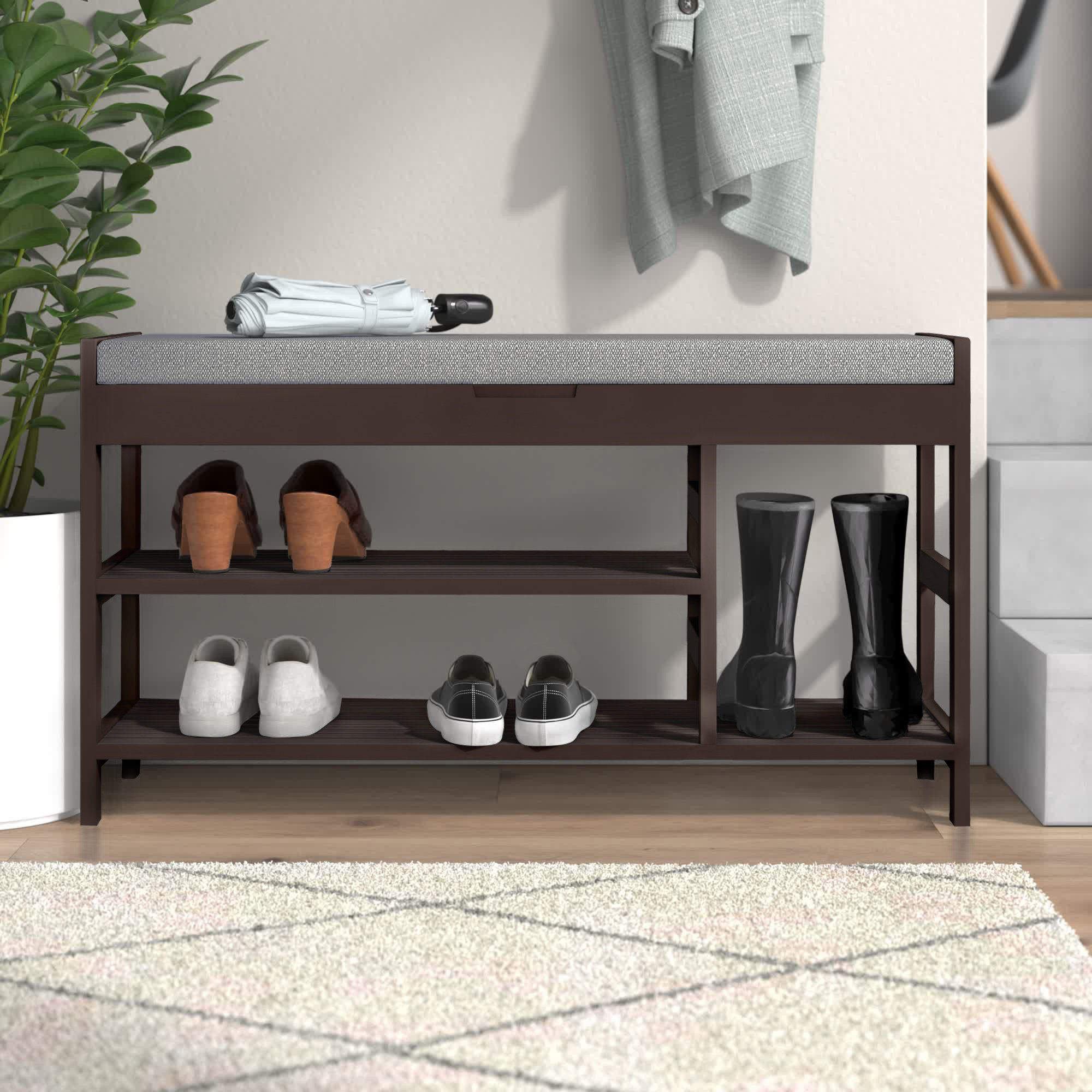 Wildon Home® 7 Pair Shoe Storage Bench & Reviews - Wayfair Canada