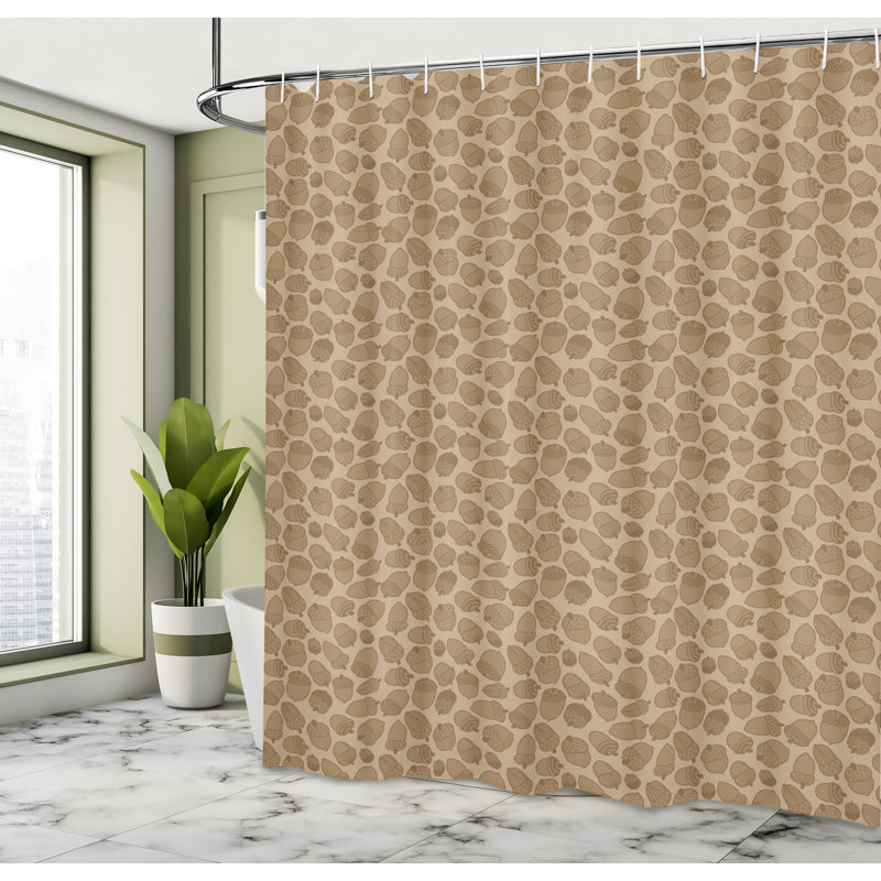 Ophelia & Co. Acorn Shower Curtain Botanical Oak Tree Leaf Art Umber ...