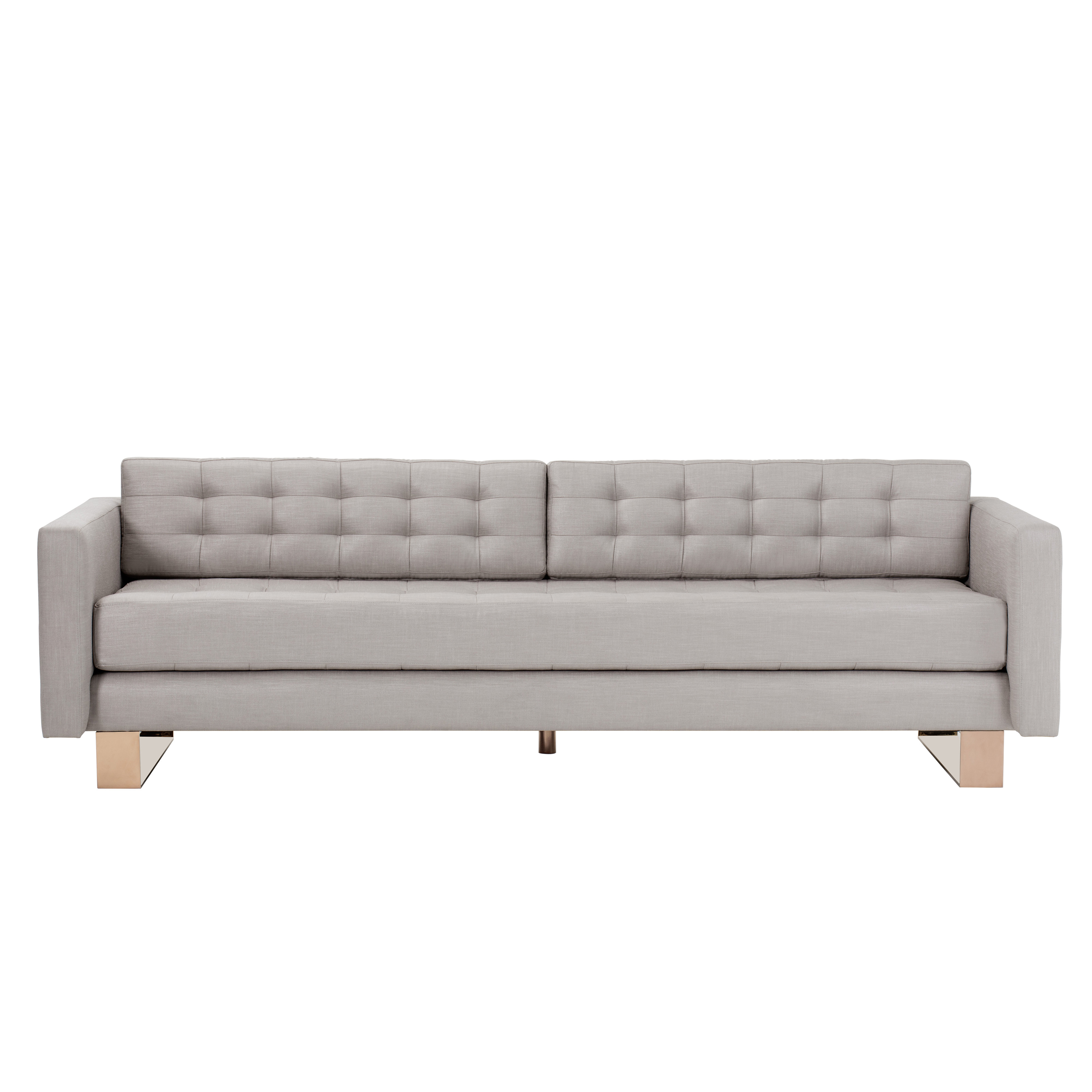 Sonder Living Kelly Hoppen 90.5" Linen Square Arm Sofa | Wayfair