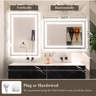 Ivy Bronx Chrisna Front and Backlit LED Bathroom Vanity Mirror ...