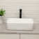 Orren Ellis Ruley 19'' White/Black Ceramic Rectangular Bathroom Sink ...