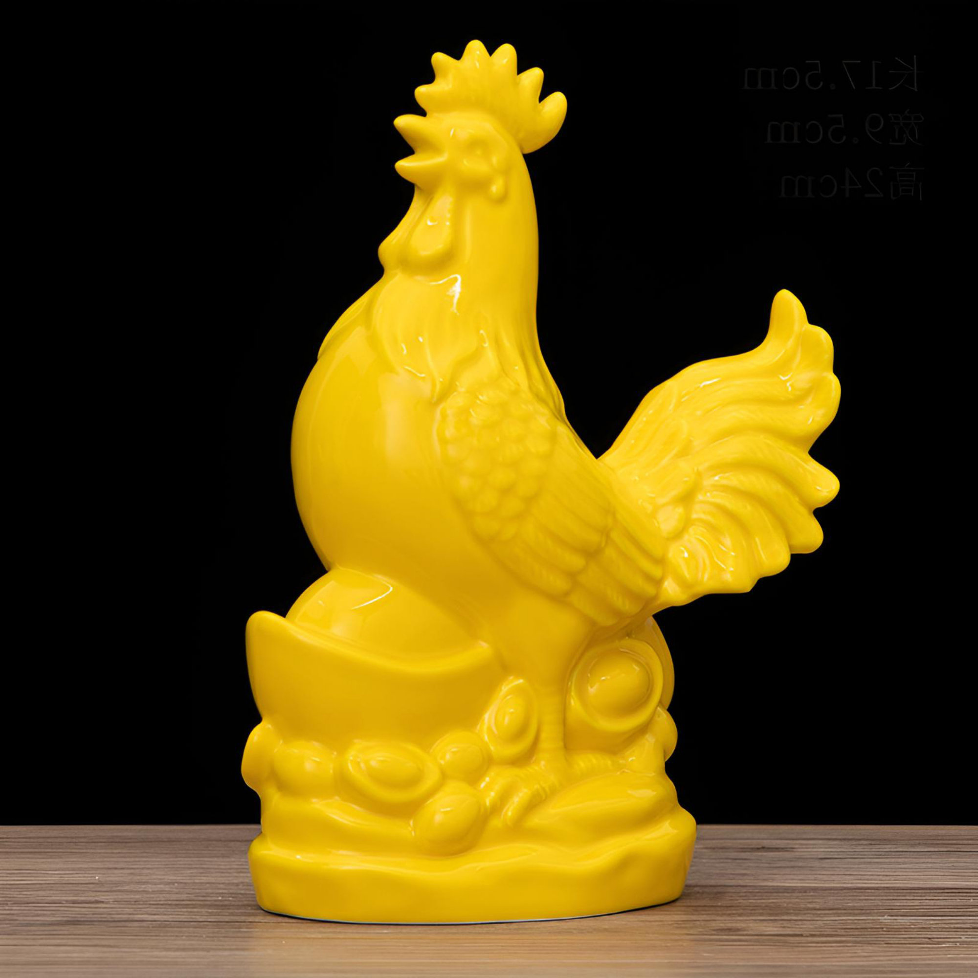 Gracie Oaks "Symbolic Porcelain Rooster: Wealth Attractor & House ...