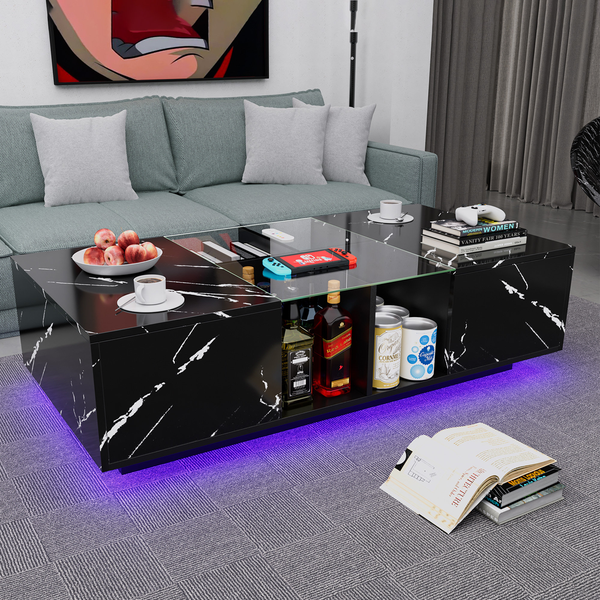 Ivy Bronx Gonagle Coffee Table with Storage "& Reviews" - Wayfair Canada