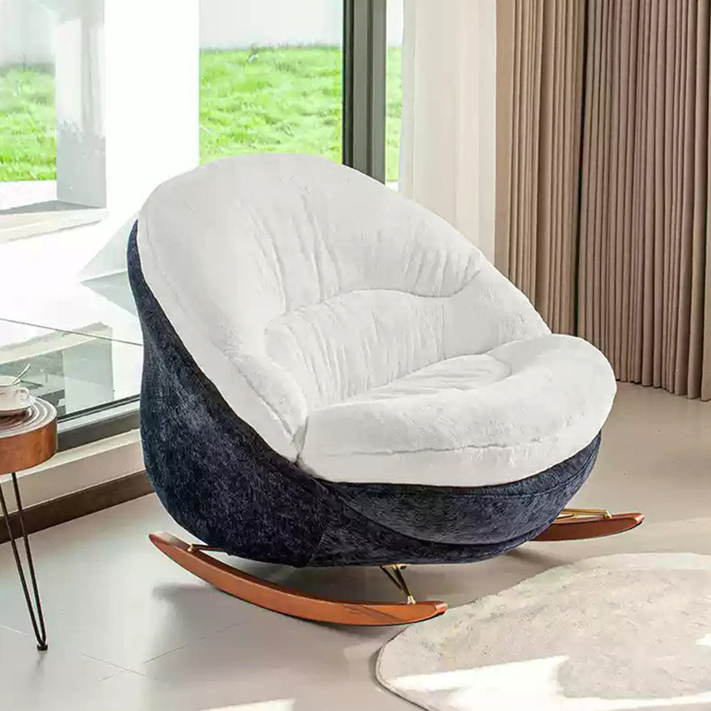 HarmonyFurns Comfy Arc Rocking Chair with Detachable design | Wayfair