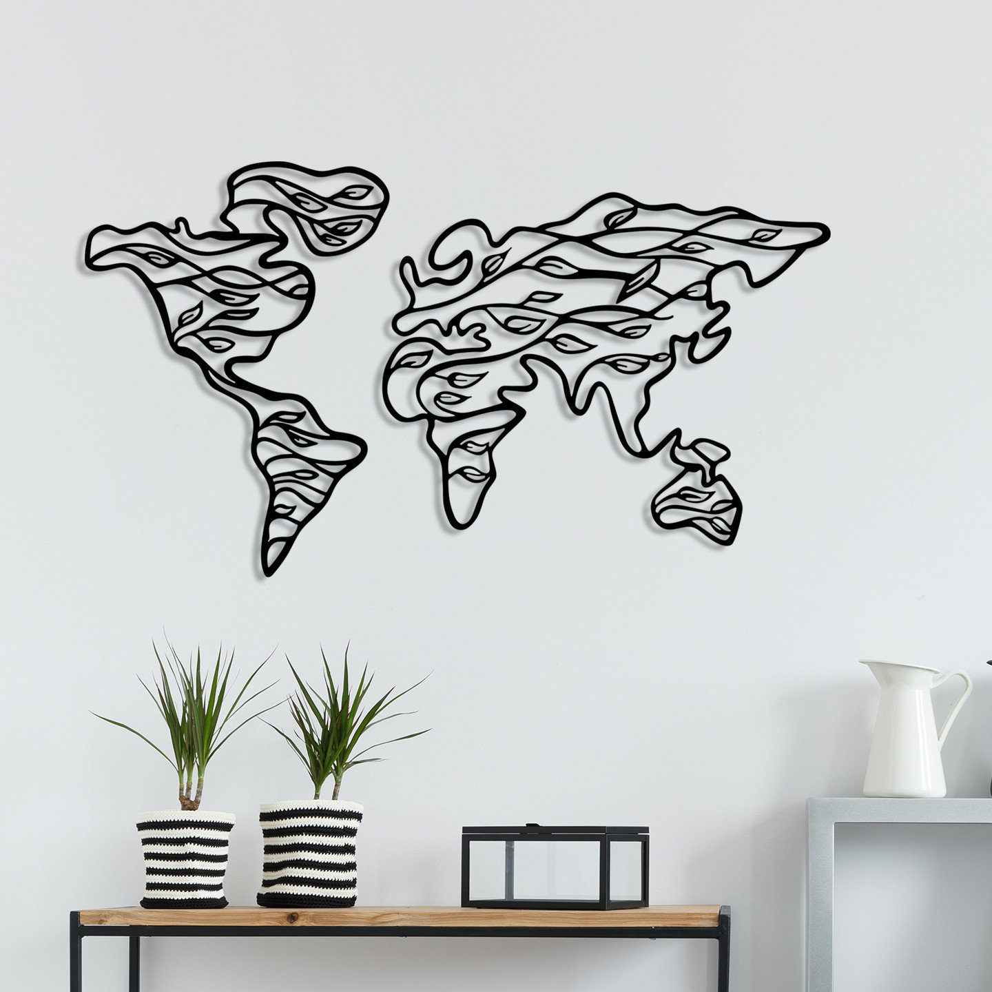 East Urban Home Traditional Geography Wall Decor on Metal | Wayfair
