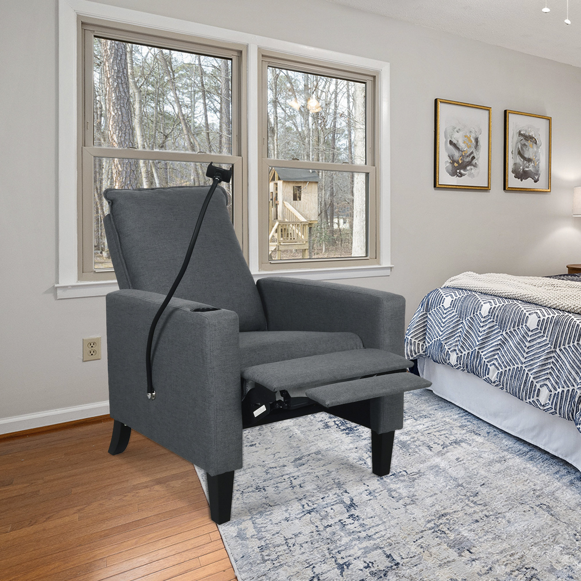 Red Barrel Studio® Gerardine Home Theater Seating Push Back Recliner ...