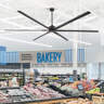 Latitude Run® 72/84/96/120 Inch Industrial DC Motor Ceiling Fan, Large ...