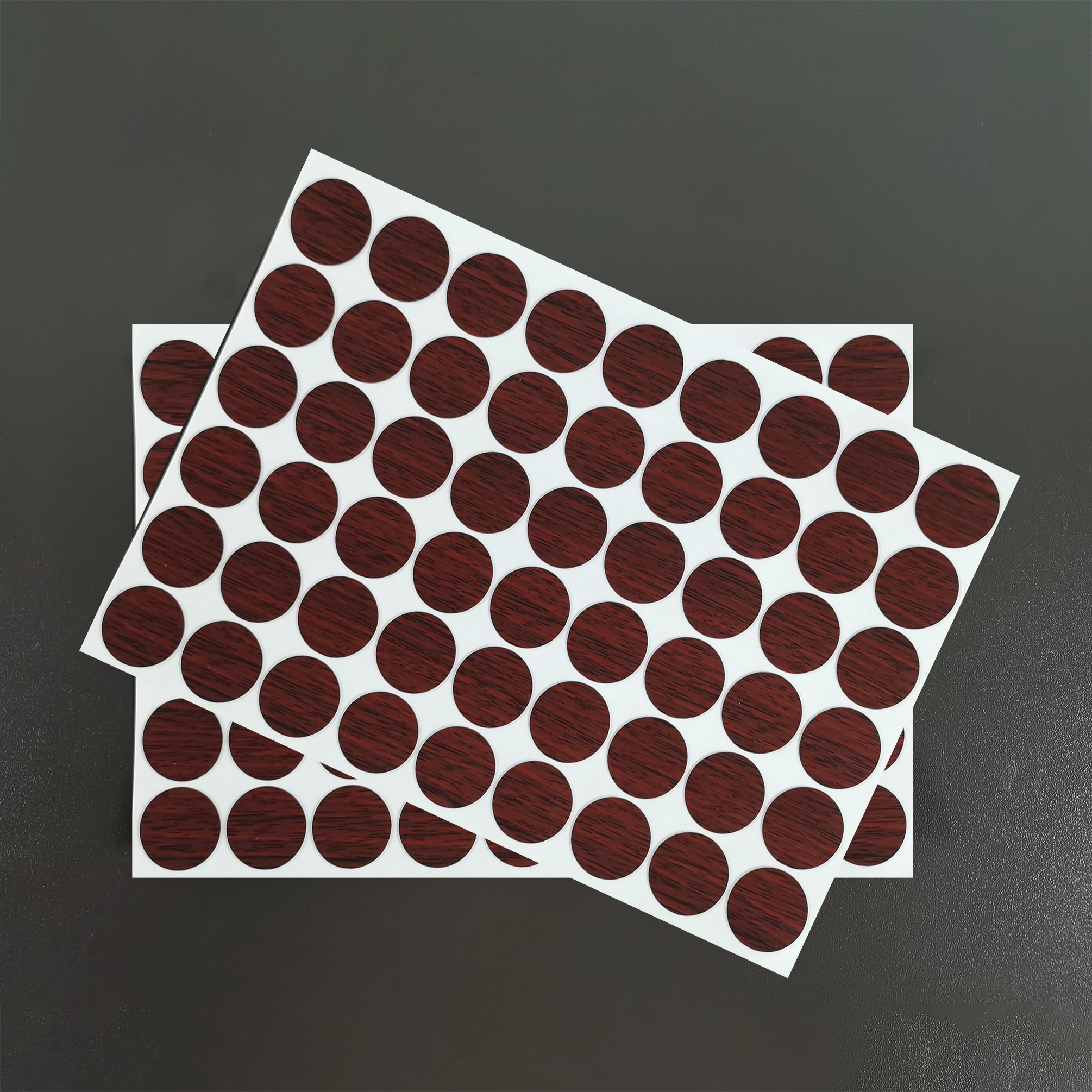 FixtureDisplays 54 Pieces 0.82" Wood Grain Self Adhesive Sticker ...