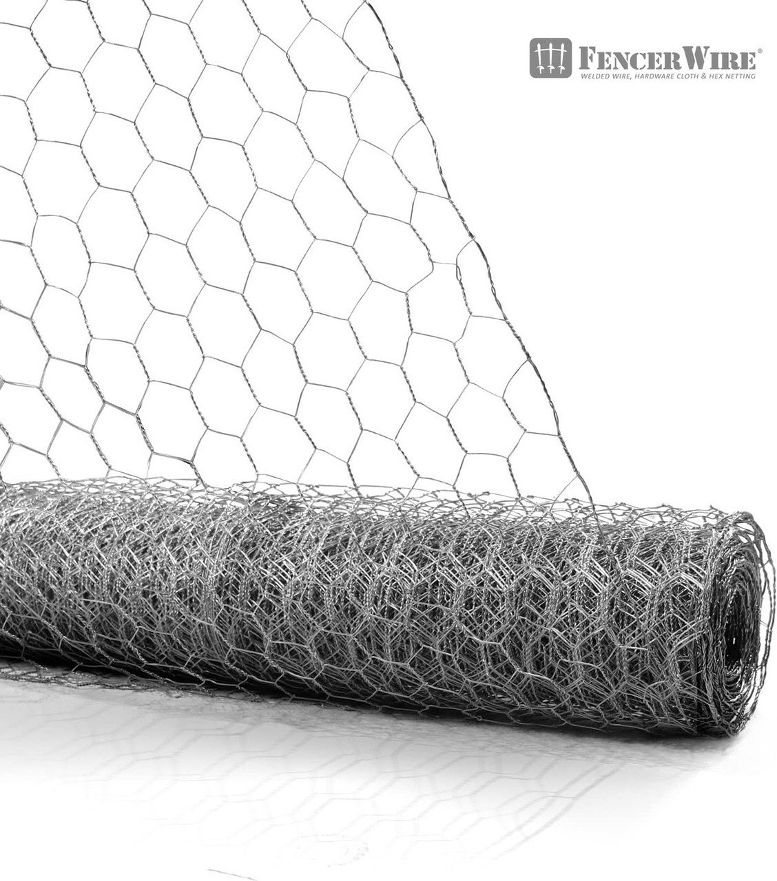 Fencer Wire 20 Gauge Galvanized Poultry Hex Netting with 1 inch Mesh ...
