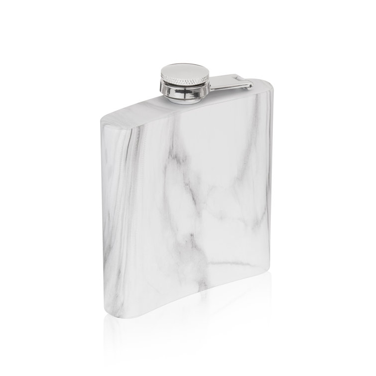 True Marble 6Oz Stainless Steel Flask, Set Of 1, 6 Oz, True - Wayfair ...