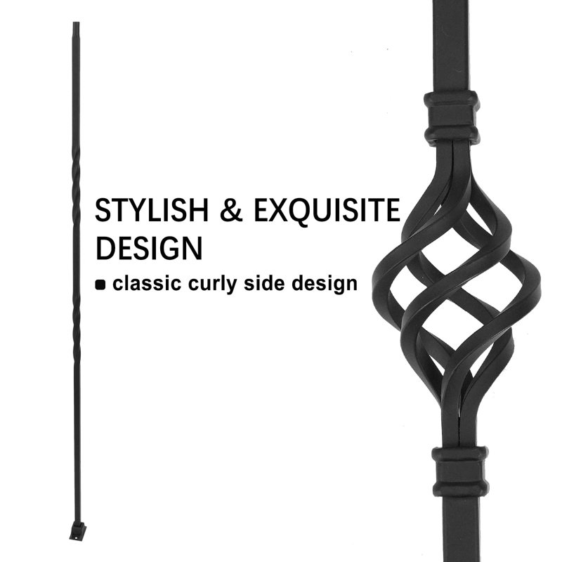 Wendes Kem 1/2" Square Metal Balusters | Wayfair