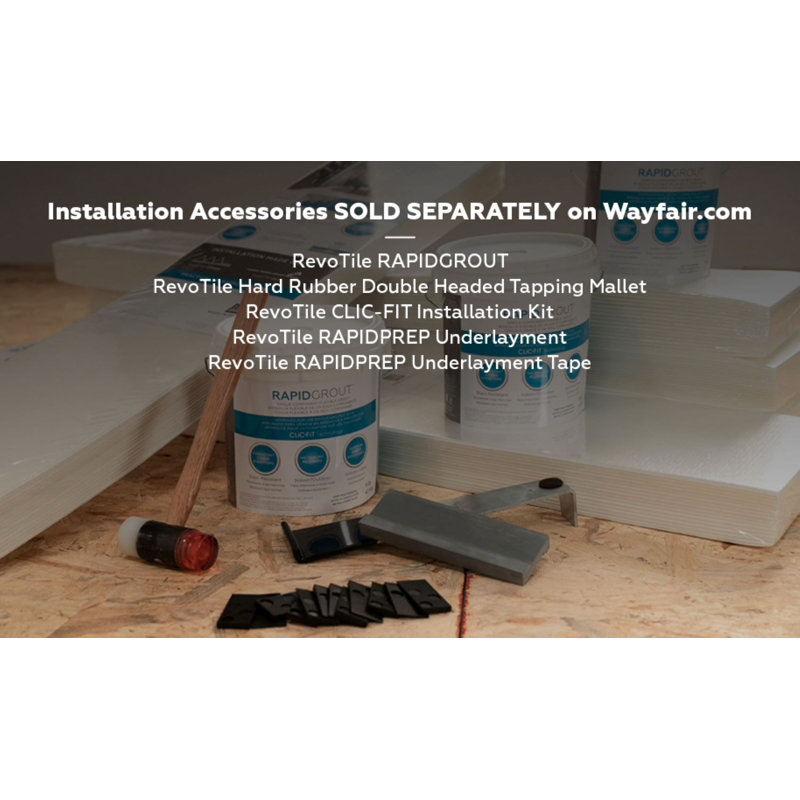 Daltile Revotile Click Tile 12" x 24" Porcelain Stone Look Wall & Floor ...