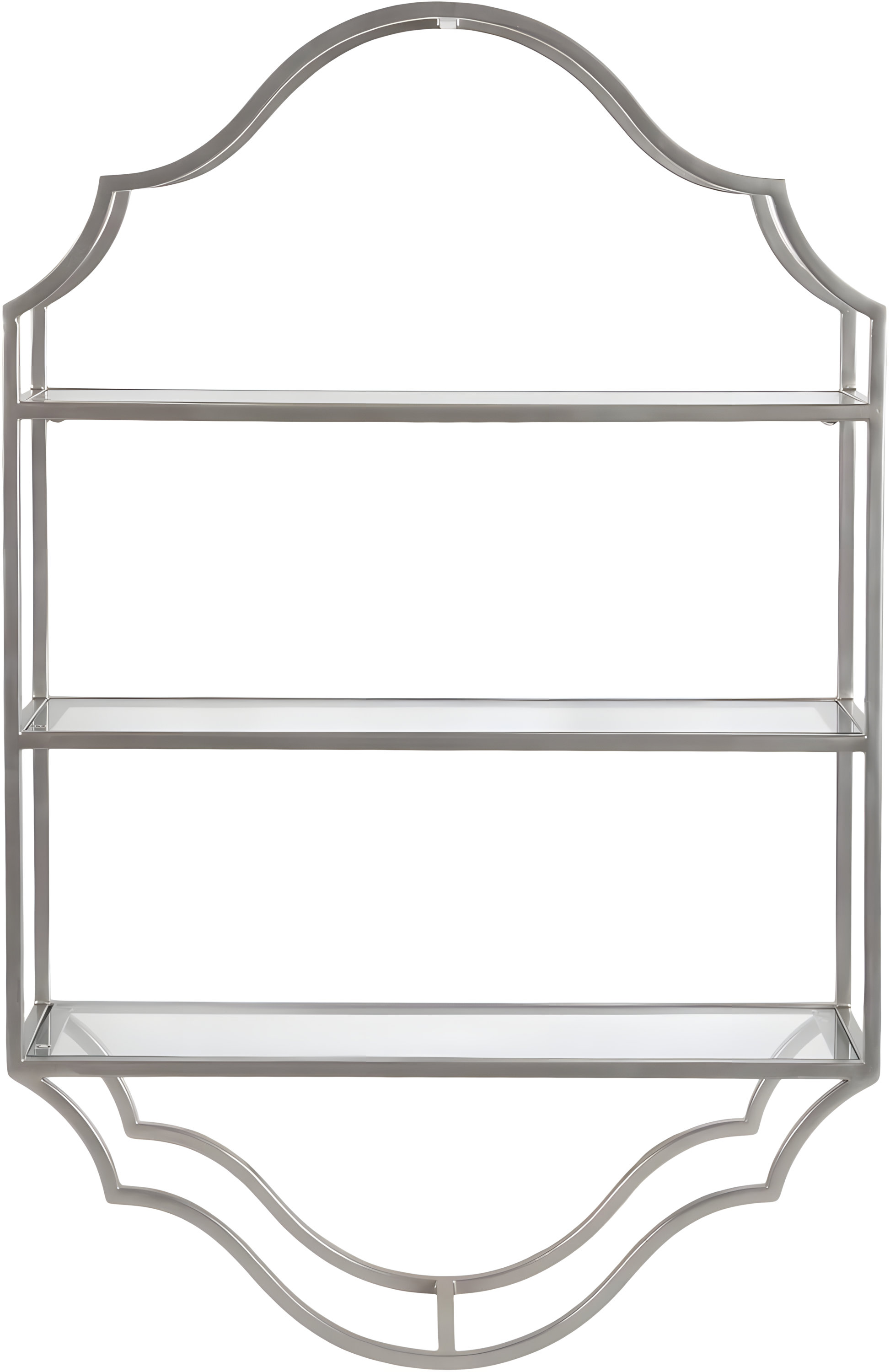 ERTCHUE RIED 3-Tier Floating Wall Shelf, 20" X 32", Silver - Decorative ...