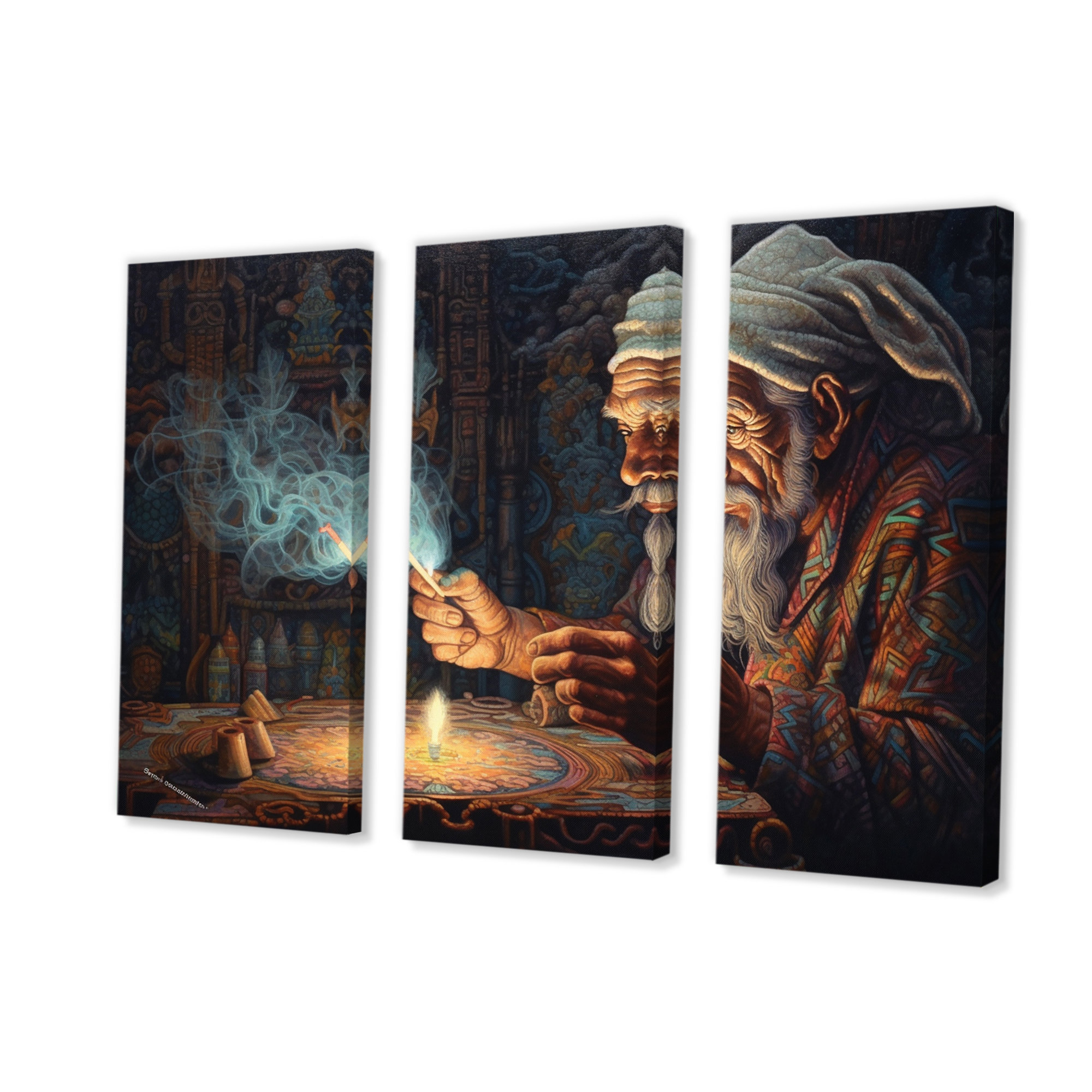 Design Art The Wisdom Of The Shaman - Folk Religion Wall Art Living ...