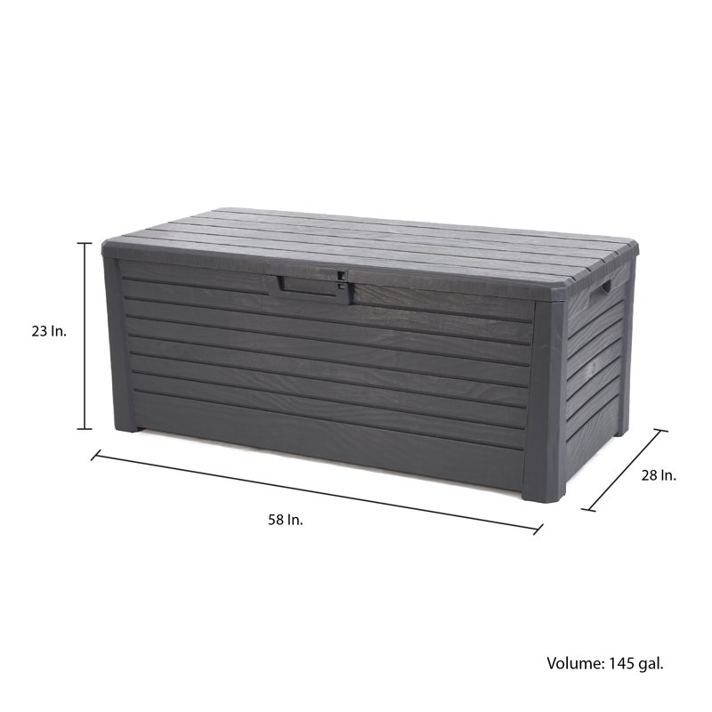 Toomax Florida Plastic Storage Bench & Reviews | Wayfair