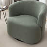 Latitude Run® Jalena Upholstered Swivel Barrel Chair & Reviews | Wayfair
