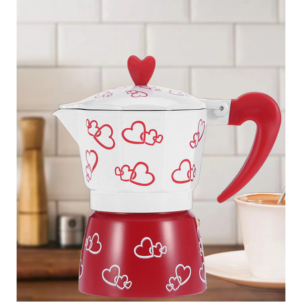 Ancel Classic Italian Coffee Maker, Aluminum Espresso Maker Mocha Pot ...