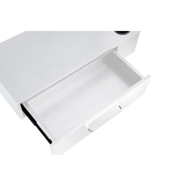 Symple Stuff Grillo Wall Mount Styling Station Barber Spa Salon Drawer ...