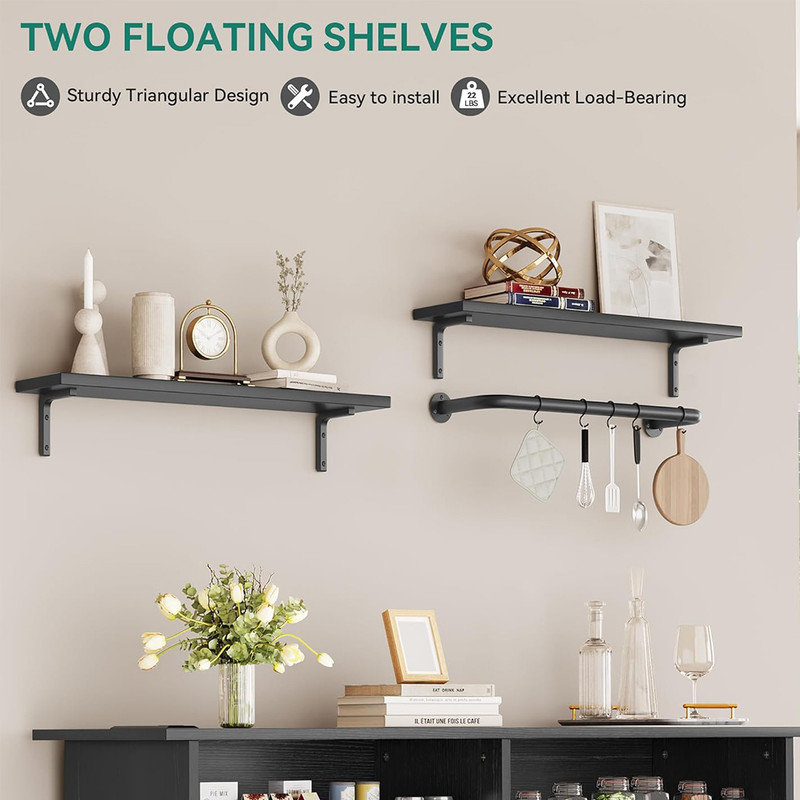 August Grove® Farmhouse Sideboard Buffet Cabinet with Storage, Coffee ...