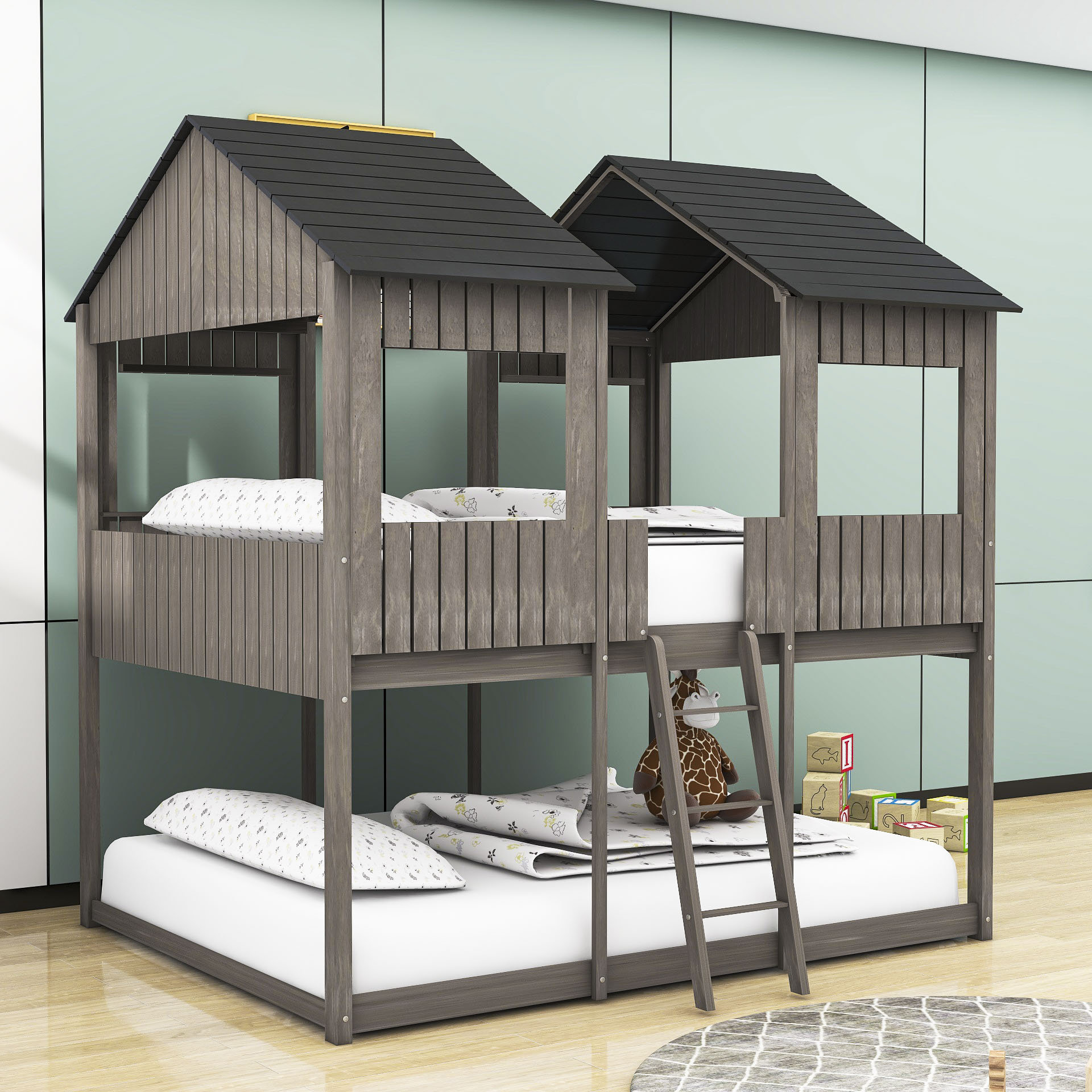 Harper Orchard Gabryle Full Over Full Standard Bunk Bed by Harper ...