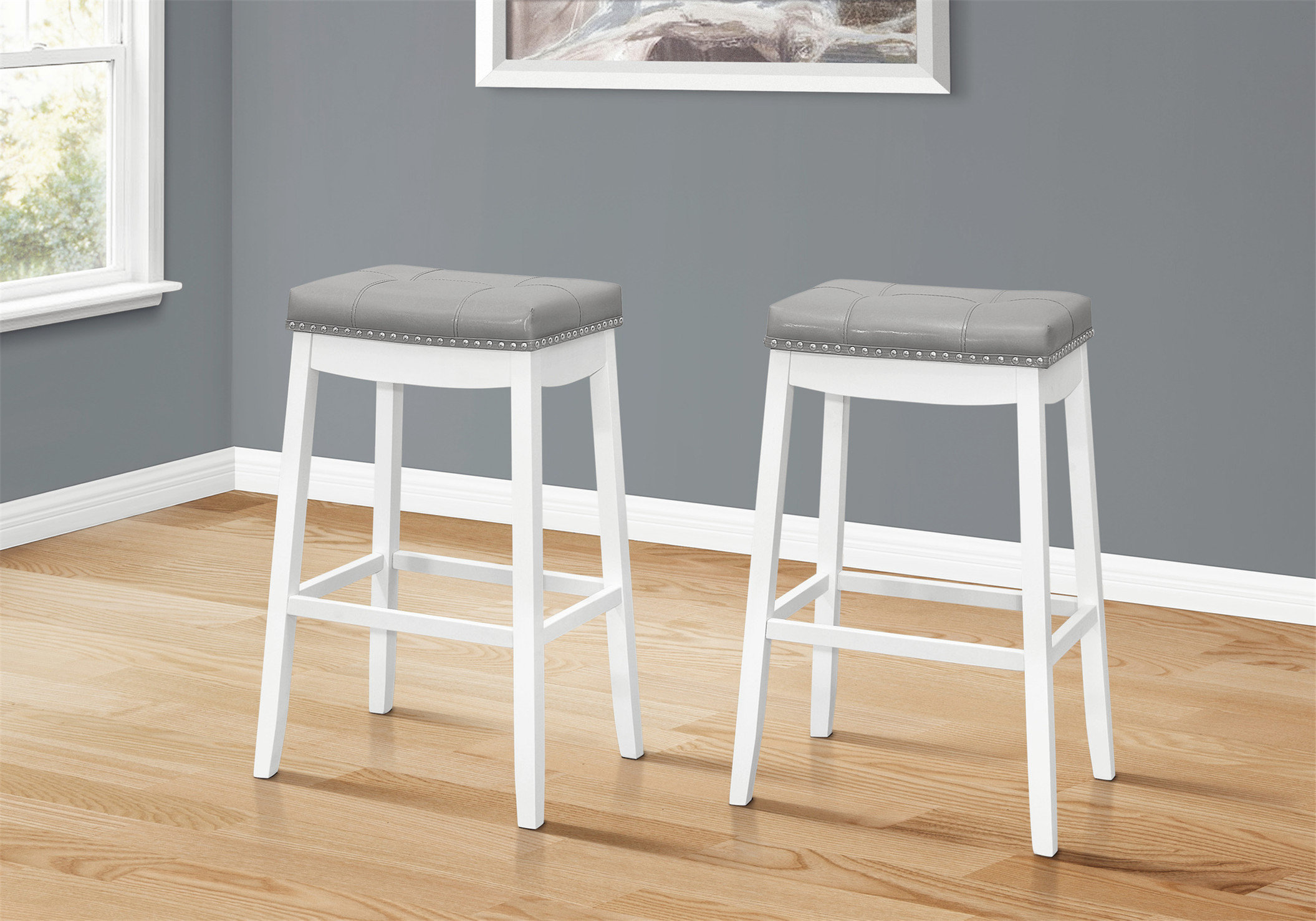 Latitude Run® Charming Transitional Bar Stool Set, Ideal for Stylish ...