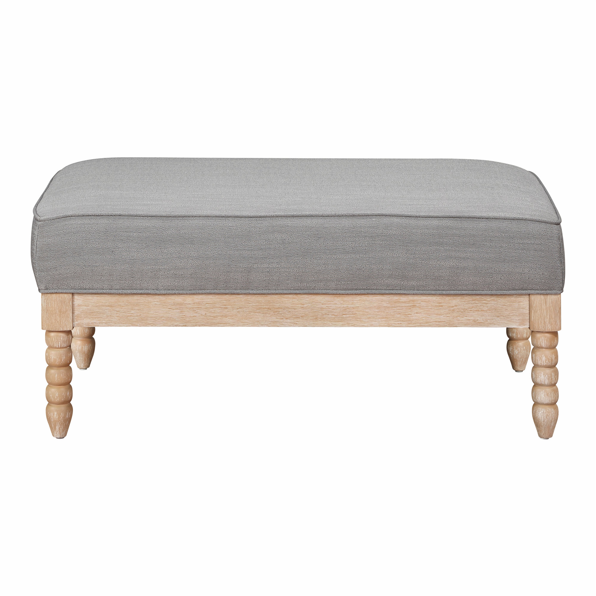 Rosalind Wheeler Classic Ottoman, Wood Frame Ottoman, Indoor Small ...