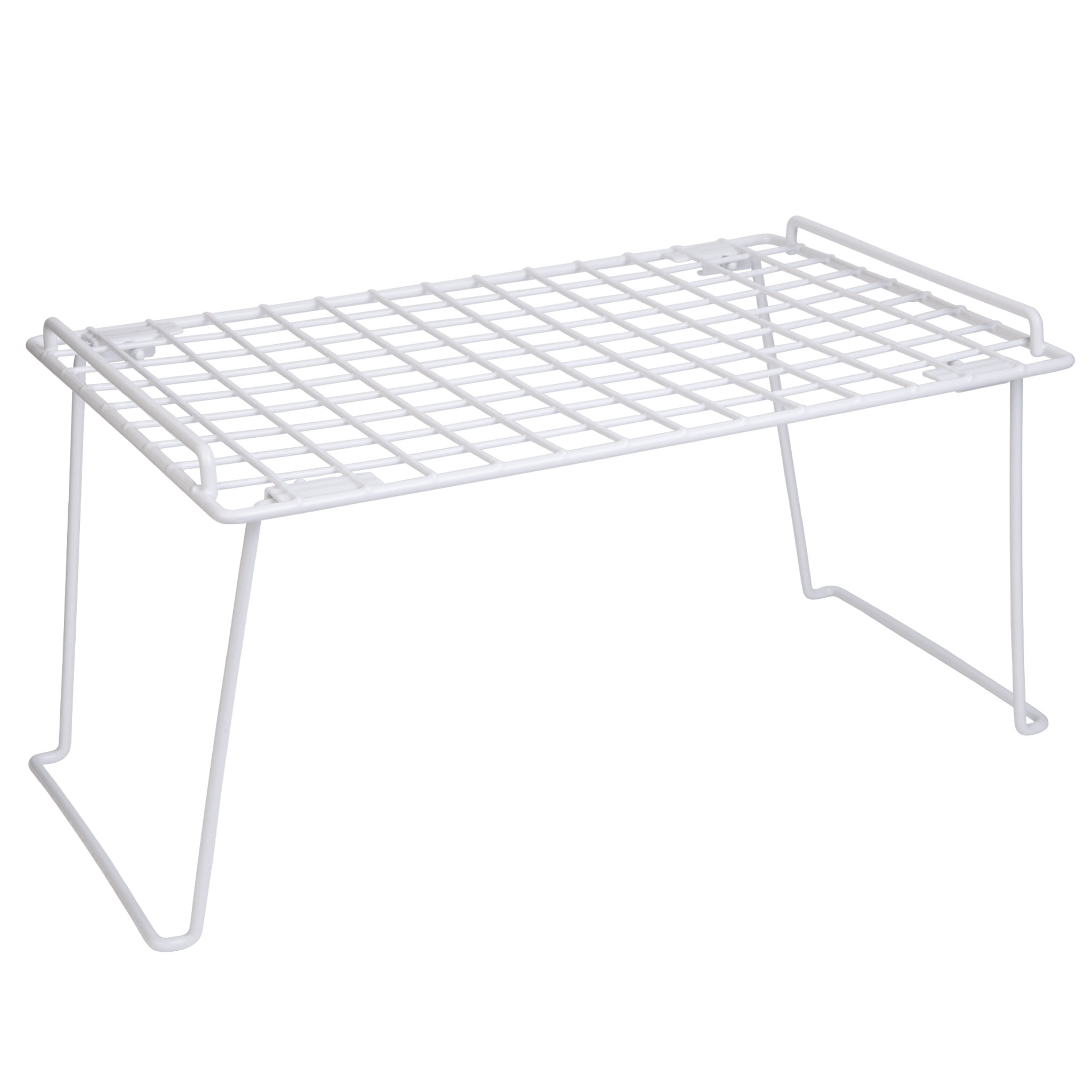 Smart Design Stacking Cabinet Shelf Rack - Large (16 x 10 Inch) - Steel ...