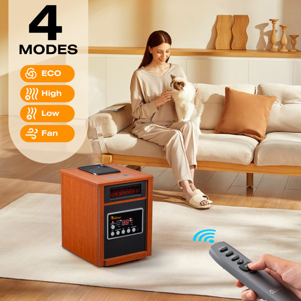 DR. INFRARED HEATER Elite Series DR998, 1500W, Advanced Dual Heating ...