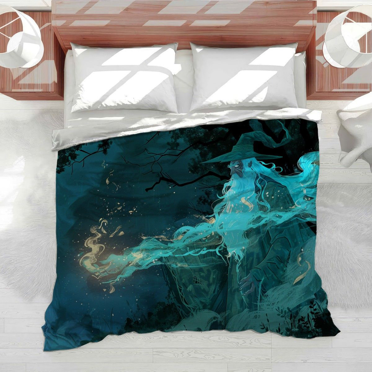 VisionDecor Wizard Bedding Fantasy Comforter Mystical Energy | Wayfair