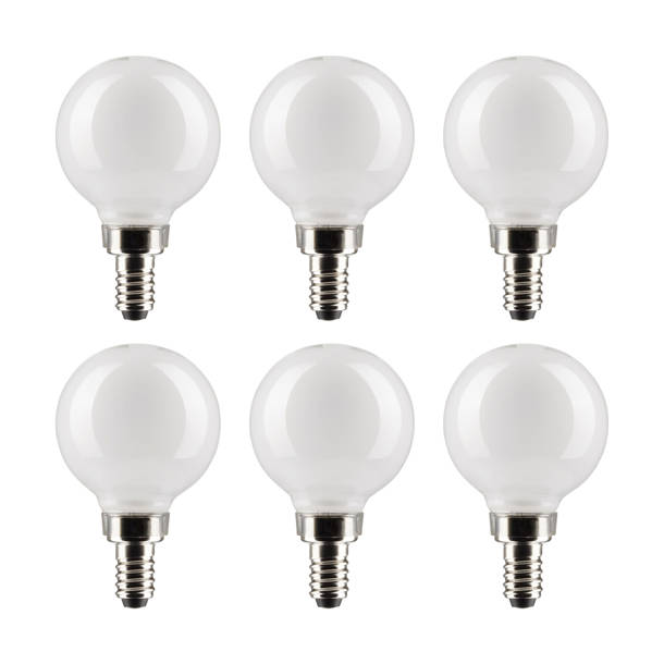 Satco 25 Watt Equivalent G16.5 E12/Candelabra Dimmable LED Bulb ...