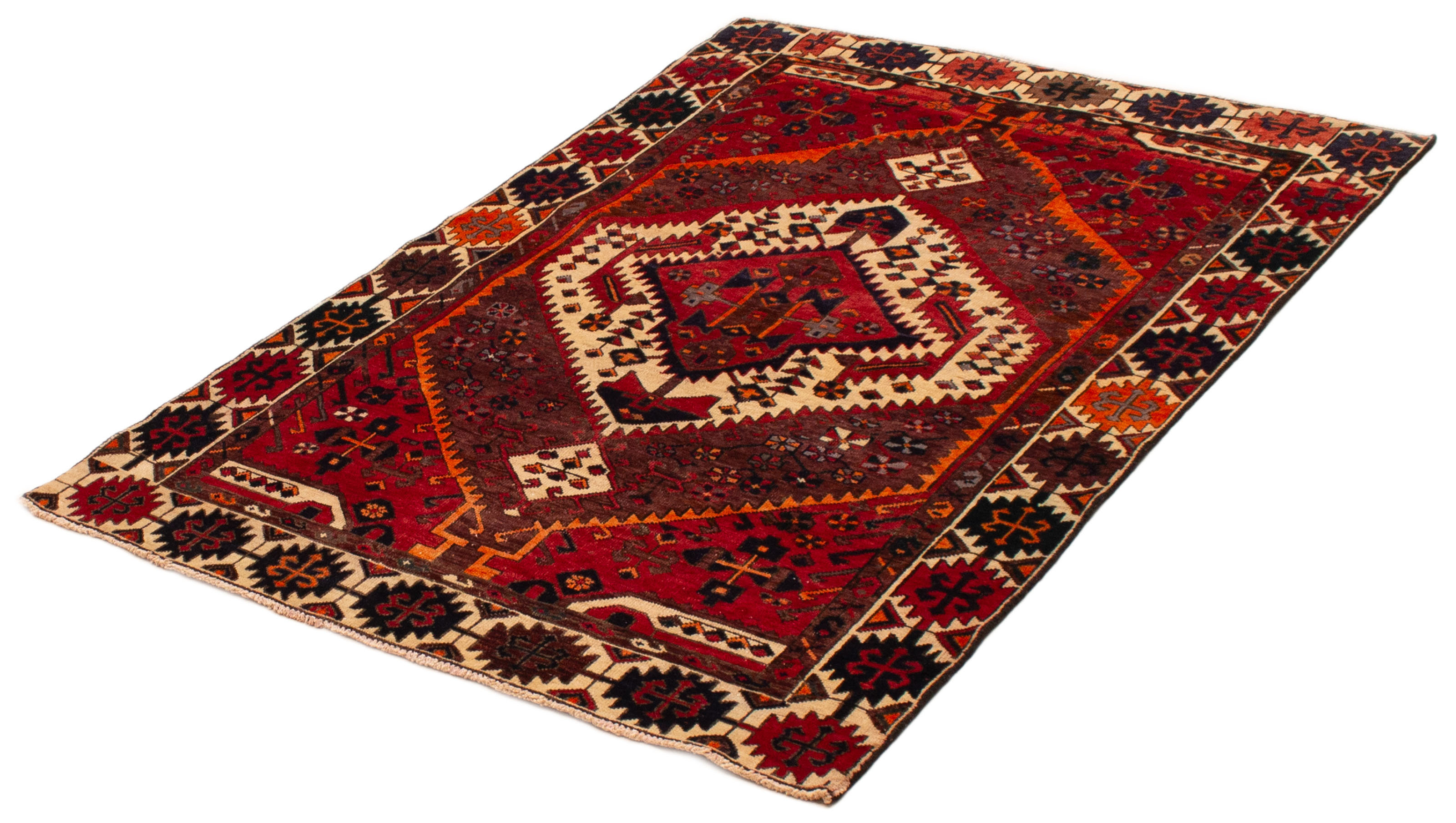 Isabelline One Of Kind Handmade Kayseri Vintage Red Rug 4'10" x 6'7 ...