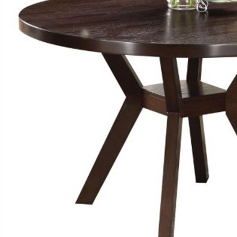 George Oliver Drake Espresso Finish Dining Table | Wayfair